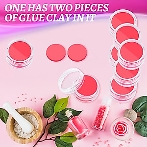 20 Pcs Diamond Art Wax Refills Glue for Diamond Art Painting 10 Pack Diamond Art Wax, DIY Diamond Paint Wax Holder Case with Clay Storage Box for Diamond 3D Painting Embroidery Accessories