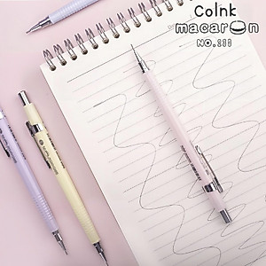 COLNK Mechanical Pencil Set, 6PCS Pastel Art Mechanical Pencils for Drawing& Sketching, Cute 0.5mm Pencils Mechanical for Girls Women Students