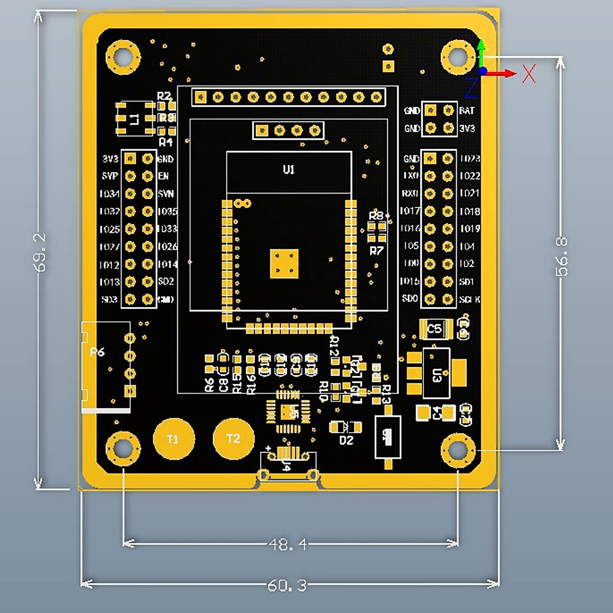 ESP-32F Development Board IoT Control Module Compatible with Bluetooth and WiFi Ultra-Low Power Consumption Dual Core Serial Adapter Communication 1.44inch(OLED Screen)