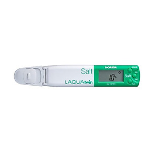 HORIBA LAQUAtwin Salt-22 Compact Salt Meter (Ion Selective Eelectrode Method) for Water, Viscous Liquids, Solids, and Powder Samples