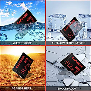 Micro SD Card 512GB Memory Card for Smart-Phone,Camera,PC with a SD Card Adapter,Class 10 TF Card 512GB High Speed Memory Card