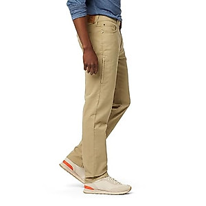 Levi Strauss Signature Gold Men's Athletic Tech Jeans (Available in Big & Tall), British Khaki-Waterless, 42W x 30L