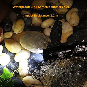 soonfire MX65 Tactical Flashlight 1060 Lumens Built-in a Fast Charging Rechargeable LED Handheld Flashlights 5 Brightness Waterproof Flashlight