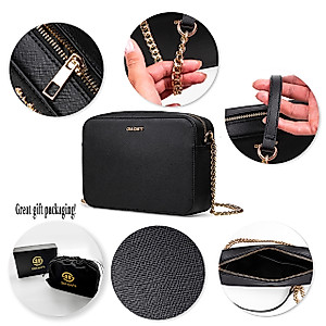 Elegant Faux Leather Crossbody Purse Bag For Women - Over The Shoulder Small Crossbody Purse - Women's Jet Set Cross Body Bag (Green)