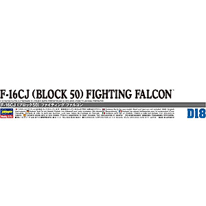 Hasegawa 1:72 Scale F-16CJ Block 50 Fighting Falcon Model Kit