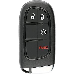 KeylessOption Keyless Entry Remote Start Smart Car Alarm Key Fob for 2013-2018 Ram 1500, 2500, 3500 GQ4-54T