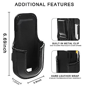 Scanner Holster for Zebra Symbol TC77, TC70, TC72, TC75, TC70x, TC75x Handheld Barcode Scanner - Carrying Case and Holder with Belt Clip, Pouch Supports Trigger Handle, SG-TC7X-HLSTR1-02