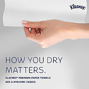 Kleenex® Hard Roll Paper Towels (25637), with Premium Absorbency Pockets™, for Blue Core Dispensers, White, (700'/Roll, 6 Rolls/Case, 4,200'/Case)