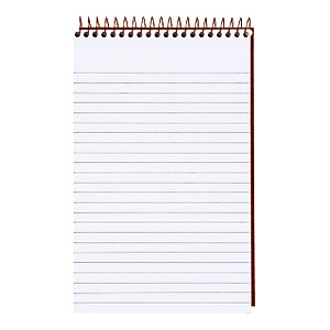 Ampad Gold Fibre Retro Writing Pad, Red Cover, Ivory Paper, 5 x 8, Medium Rule, 80 Sheets, 1 Each (20-007)
