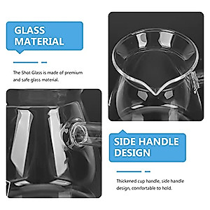 450ML Borosilicate Glass Turkish Coffee Pot Stovetop Tea Maker with Handle Heat Resistant Milk Warmer Hot Chocolate or Butter Melting Pot for Home