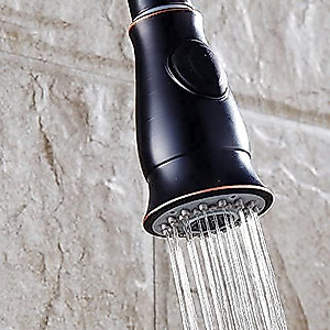 Kitchen Kitchen Faucet Basin Mixer Mixer tap Sink Armature Faucet Bath Black Retro accessible Drop Down hot and Cold Full Copper Spinner Turn