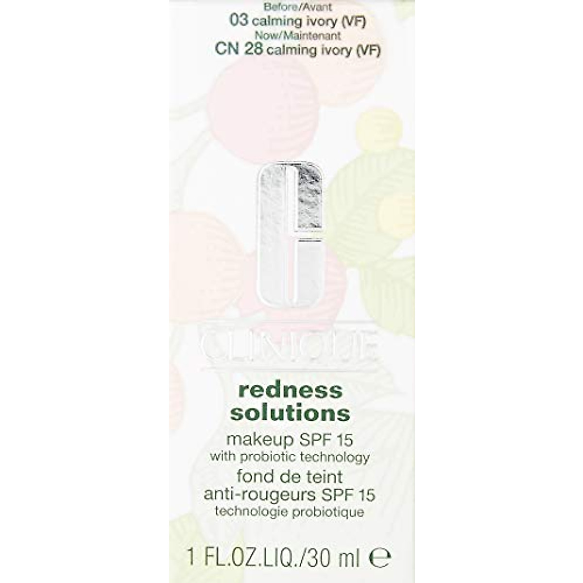 Clinique Redness Solutions SPF 15 Calming Makeup for Women, Ivory, 1 Ounce