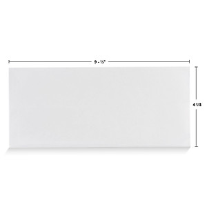 #10 Security Tinted Self-Seal Envelopes - No Window - EnveGuard, Size 4-1/8 X 9-1/2 Inches - White - 24 LB - 100 Count (34100)