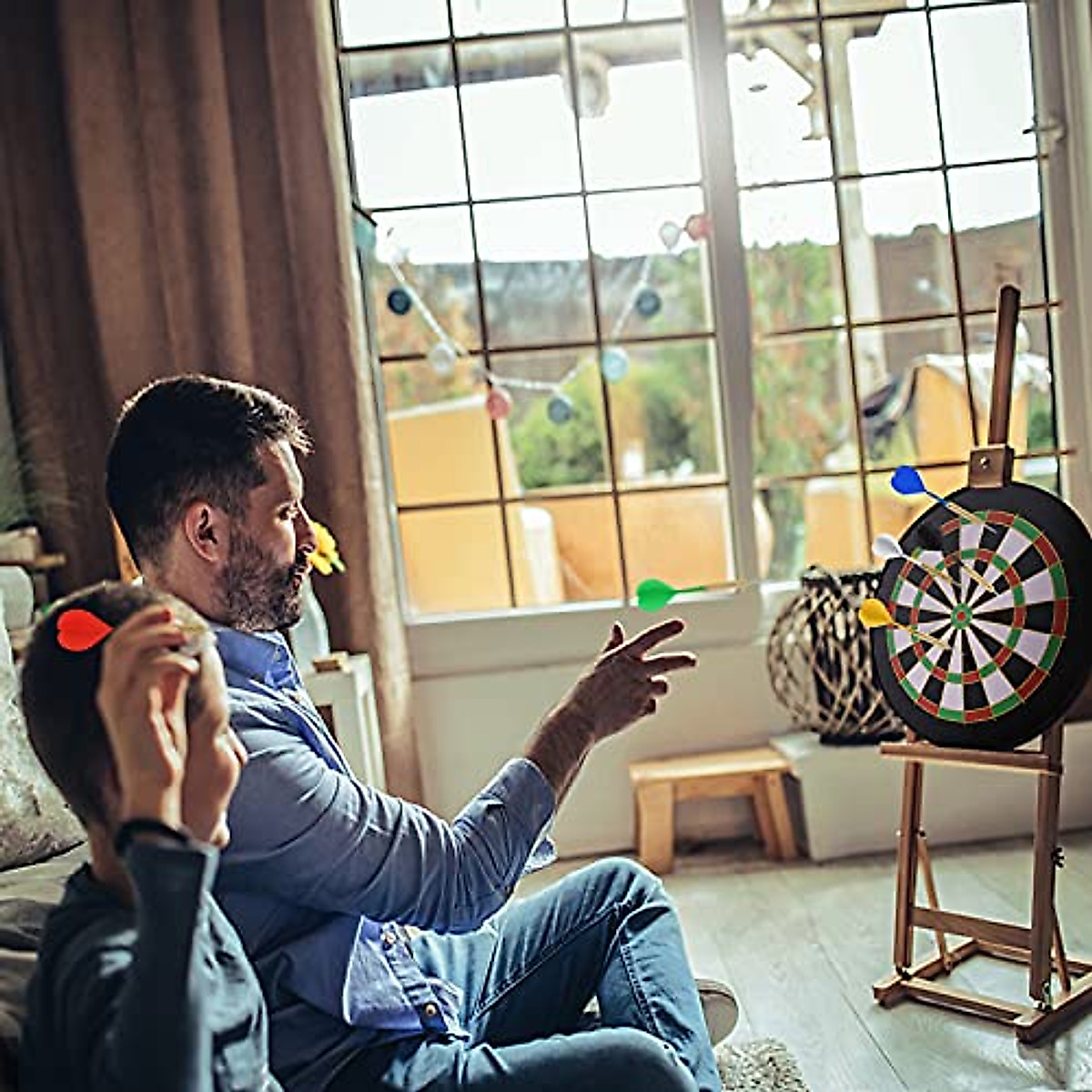 Accmor 18 Pack Steel Tip Darts, 18 Grams Metal Tip Dart Set, Darts Metal Tip Set, Metal Darts for Dartboard