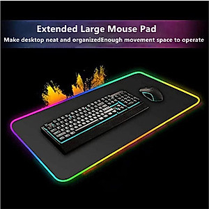 OYFRRGJ Mouse Pads Zero Two Mouse Pads Large Pink Mousepad RGB Anime Game Mats for Pc Lights Led Mouse Pad with Backlight Kawaii Cute Table Mat,23.6x11.8Inch