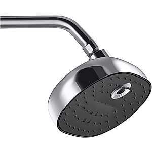 KOHLER 26290-CP Statement Multi-Function Showerhead, Wall-Mount, 3 Spray Settings, 2.5 GPM, Polished Chrome
