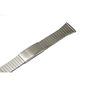 TIMEX 16-20MM Stainless Silver Expansion Fast FIT Strap Watch Band 6.8 INCHES Long