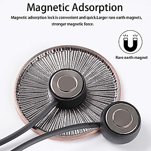 Magnetic Curtain Tiebacks Clips Decorative Rope Holdbacks, 2 Pack Sector Tie Backs Weave Holder for Window Draperies Hold Curtains Drape Ties Backs Holdback, Bedroom Home Décor (2, Rose Gold)