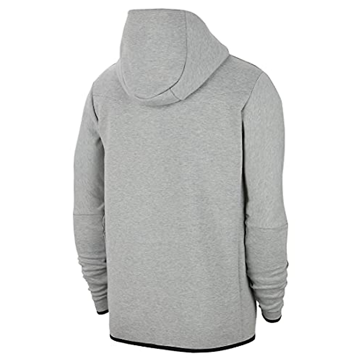 Nike Men's Sportswear Tech Fleece Full-Zip Hoodie, Dark Grey Heather/Black, X-Large