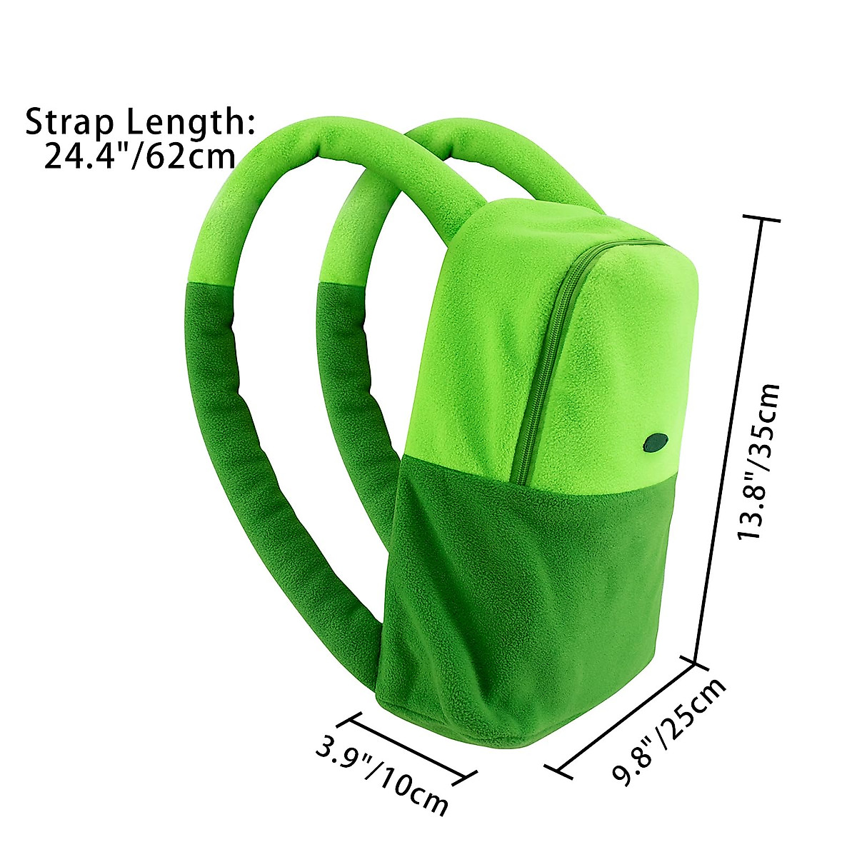 DAZCOS Green Bag Cosplay Anime Backpack Prop for Halloween Costume (Green)
