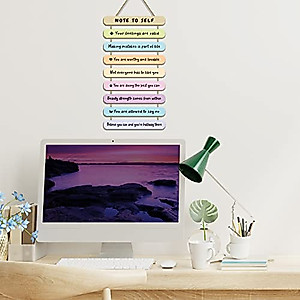 Positive Affirmations Wall Decor,Therapy Office Wall Decor for Women,Inspirational Wall Art Quotes Gifts Mental Health Awareness for Bedroom Living Room Classroom Counseling