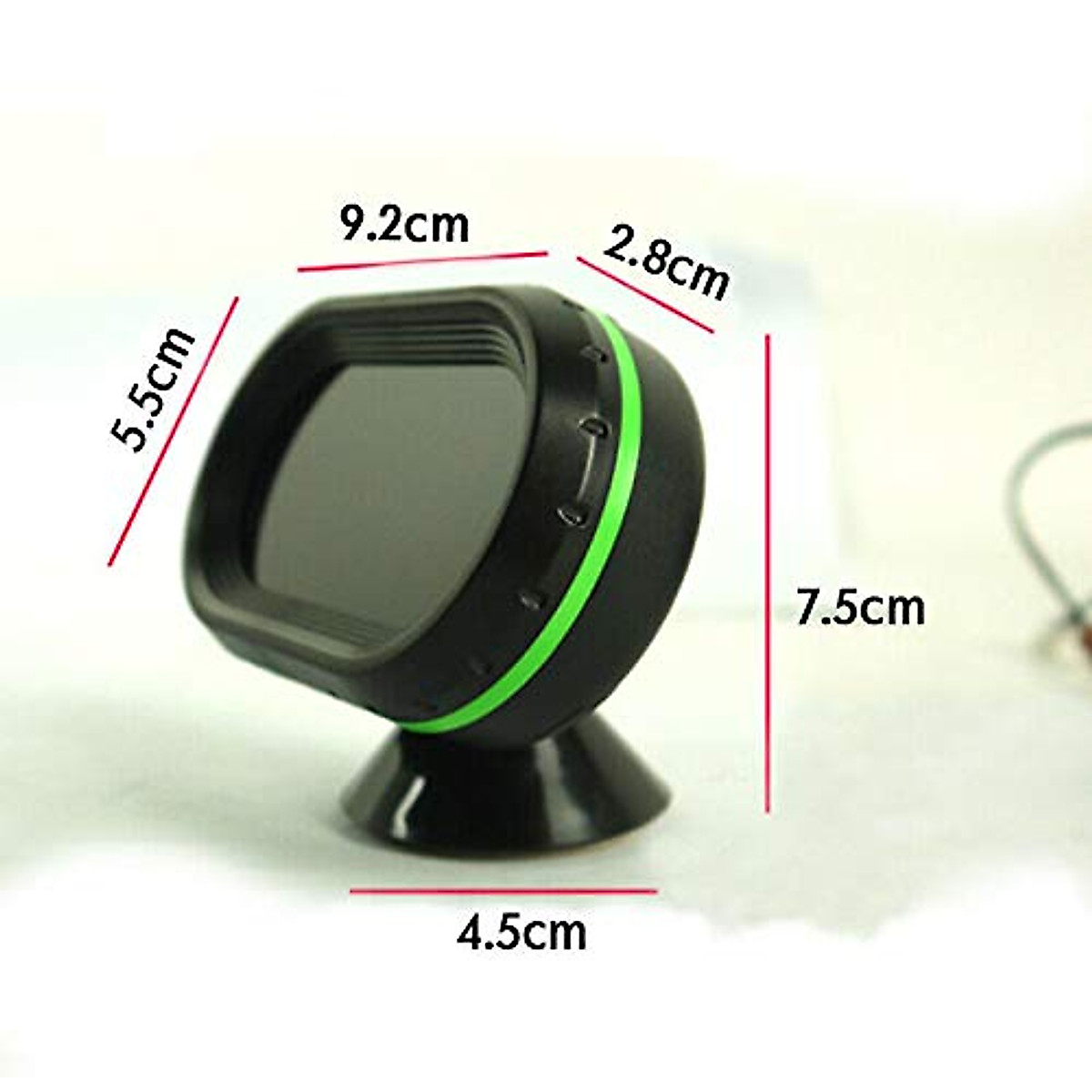 MACHSWON 3 in 1 Car Digital LED Electronic LCD Clock Thermometer Voltmeter