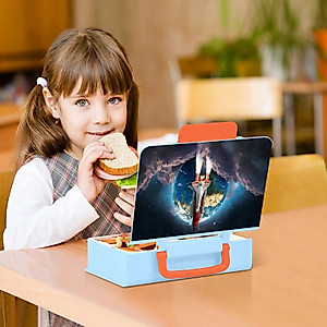 Kcldeci Bento Box Adult Lunch Box Eco-Friendly Rocket 1000 ML Bento Lunch Box Food Storage Containers for Adults Women Men With Utensils