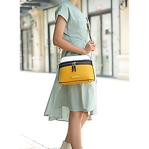 MKF Collection Crossbody Bag for Women, Vegan Leather Pocketbook Handbag Pocket Messenger Purse, Shoulder Bag by Mia k