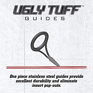 Ugly Stik 6’6” GX2 Baitcast Fishing Rod and Reel Casting Combo, Ugly Tech Construction with Clear Tip Design, 6’6” 2-Piece Rod