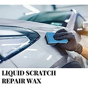 Automotive Scratch Repair Waxes, Car Paint Scratch Repair Agent, Care Grinding Polishing Restorer Liquid with Sponge Polish Paint Restorer, Easily Repair Paint Scratches Minor Scrapes Quickly Remover