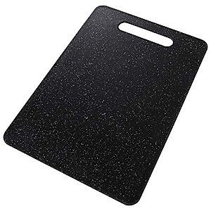 Lily's Home Kitchen Cutting Board (2-Piece Set) with Handles and in Marble Finish | BPA-Free Plastic, Non-Porous, Dishwasher Safe