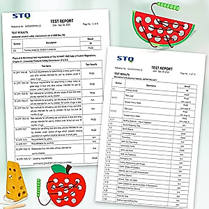 KLT Lacing Toy for Toddlers, Wooden Threading Toy Kids Travel Car Airplane Activities, Road Trip Essentials Games, Educational learning Fine Motor Skills Montessori Toys 1 Apple,1 Watermelon, 1 Cheese