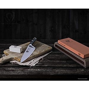 Dalstrong The Gladiator Series Elite Serrated Bread Knife 10" Bundled with Premium Whetstone Kit - #1000/#600 Grit