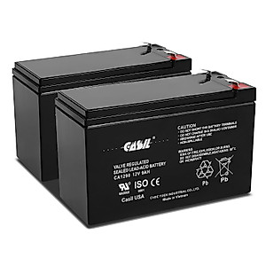 Casil 12v 9ah Rechargeable Sealed Lead Acid SLA AGM Battery F2 2 Pack, Replace for Razor e200 e200s e225 e300