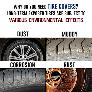 cozipink I Hate Out Camper Spare Tire Cover Spare Tire Cover Wheel Protectors Universal for Trailer Tires Camping Weatherproof Universal for Rv Travel Trailers Accessories 14" 15" 16" 17"