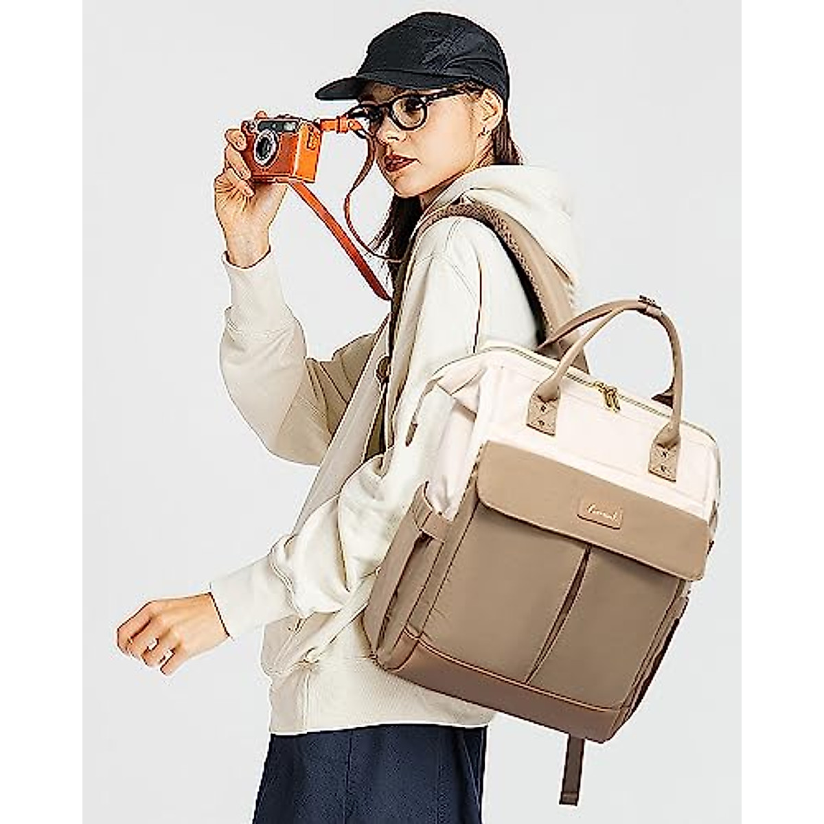 LOVEVOOK Laptop Backpack for Women,15.6 Inch Work Travel Backpack with Charging Port, Teacher Nurse Bag With Organizer Pouch Fashion Daypack Computer Backpack for Business College