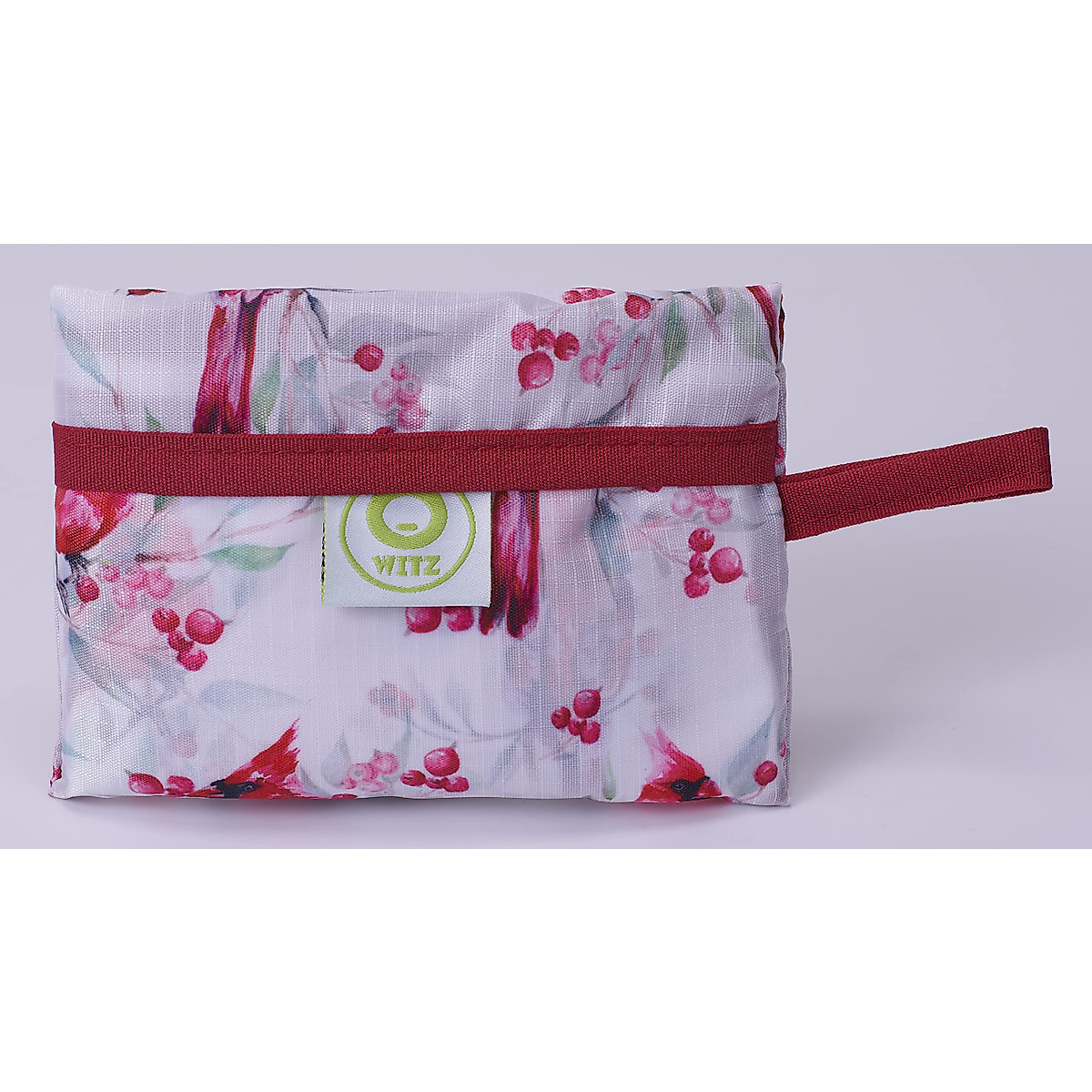 O-WITZ Reusable Grocery Bags | Vibrant Tote Bag For Groceries, Gym, Office, Beach, Toys & More | Washable Design With Large Handles For Maximum Convenience | Folds Into A Small Pouch, Cardinals