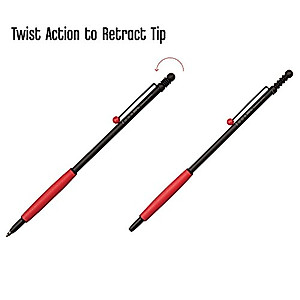 Tombow Zoom 707 Ballpoint Pen, Black/Red, 1-Pack