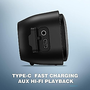 Bluetooth Speakers, Portable Speakers Bluetooth Wireless with 20W Loud Stereo Sound, IPX7 Waterproof Shower Speakers, TWS Loud Party Speakers, Multi-Colors Lights, 15 Hrs Playtime for Indoor&Outdoor