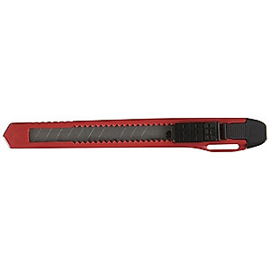 Hyde Tools 42036 Hyde Snap-Off Economy Utility Knife, 9 Mm Polystyrene, 1 Blade, Red