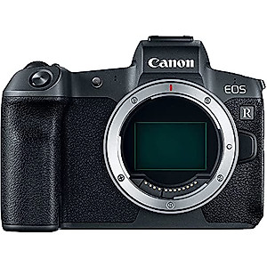 Camera Bundle for Canon EOS R with RF 24-105mm f/4 is USM Lens Mirrorless Digital Camera with V30 Shotgun Microphone, LED Light, 2X Extra Battery and Accessories (50" Tripod, 128Gb Memory and More)