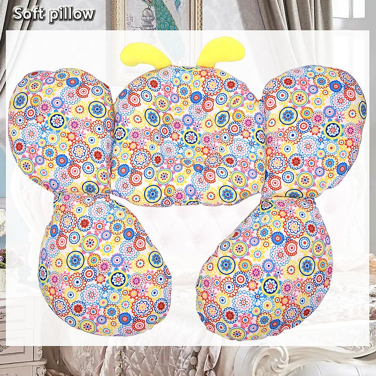 Jitejoe Baby Travel Pillow, Infant Head and Neck Support Pillow for Car Seat, for 0-4 Years Old Baby, Pushchair, Kid's Neck Pillow, Soft and Skin Friendly, Baby Neck Pillow