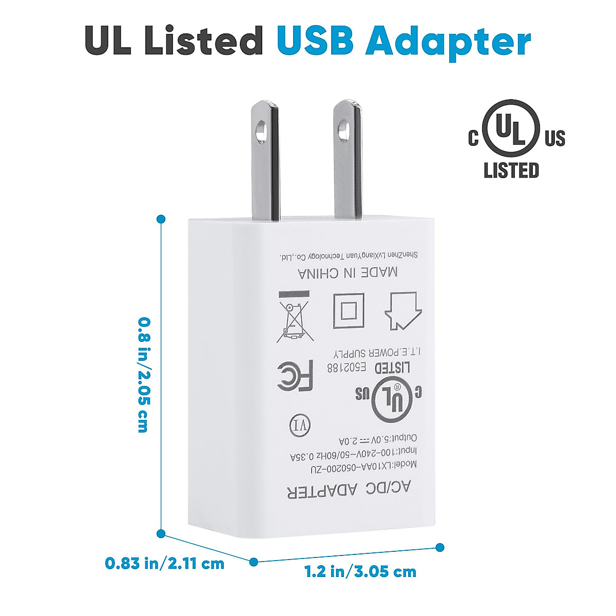 Litever Plug Under Cabinet Light Kit with Power Adapter, Dimmer, 2 pcs 12 Inch USB LED Light Bars. Dimmable Linkable for Kitchen Counter, Workbench, Coffee Station, Workspace, Closet. Daylight 5000K