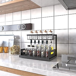 Stoigeld 2 Tier Under Sink Organizer and Storage for Kitchen,Pull Out Cabinet Organizer,Multi-Purpose Sink Organizer with Sliding Drawer for Bathroom - 2 Pcs