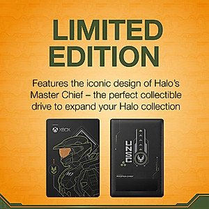 Seagate Game Drive for Xbox Halo - Master Chief LE 2TB External Hard Drive Portable HDD - USB 3.2 Gen 1 Designed for Xbox One, Xbox Series X, and Xbox Series S (STEA2000431) (Renewed)