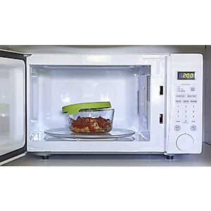 Anchor Hocking TrueSeal 1-Cup Glass Food Storage Container with Airtight Lid, Green