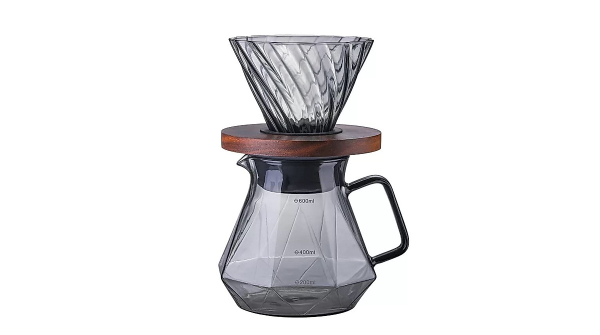Cafecito Pour Over Glass Coffee Carafe Set - 20 oz