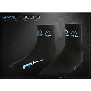 Gamer Gaming Socks, Do Not Disturb Im Gaming Socks for Men, Boys and Teens, Gifts, Fun Socks and Novelty Gifts (Medium, Blue DND)