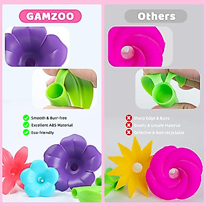 GAMZOO Flower Garden Building Toys Girls Birthday Gifts for 3 4 5 6 Year Old Toddlers STEM Arts and Crafts (150pcs)