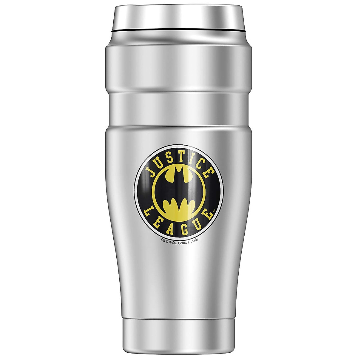 Batman Batman Athletic Logo, THERMOS STAINLESS KING Stainless Steel Travel Tumbler, Vacuum insulated & Double Wall, 16oz